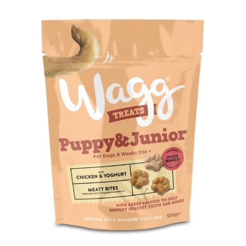 Wagg Treats Puppy & Junior Treats Chicken & Yoghurt 120g - FabFinds