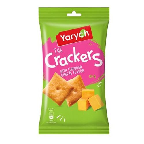 Yarych The Crackers Cheddar Cheese 80g - FabFinds