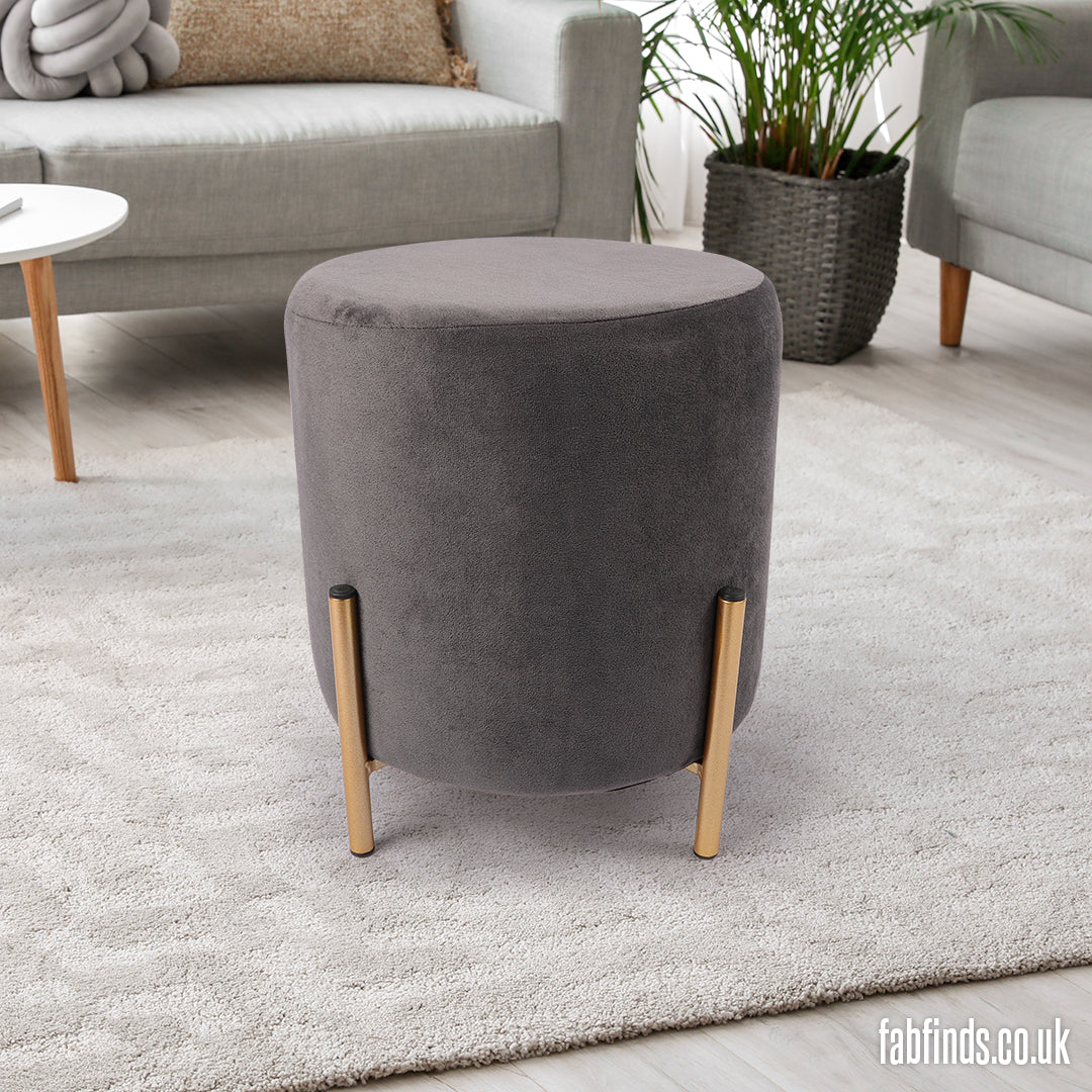 Shop Online Luxury Velvet Footstool - FabFinds
