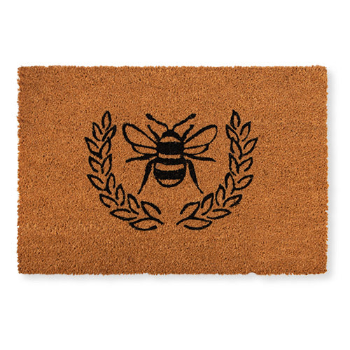 Cooper Hewitt Bee Print Coir Door Mat 40cm x 60cm - FabFinds