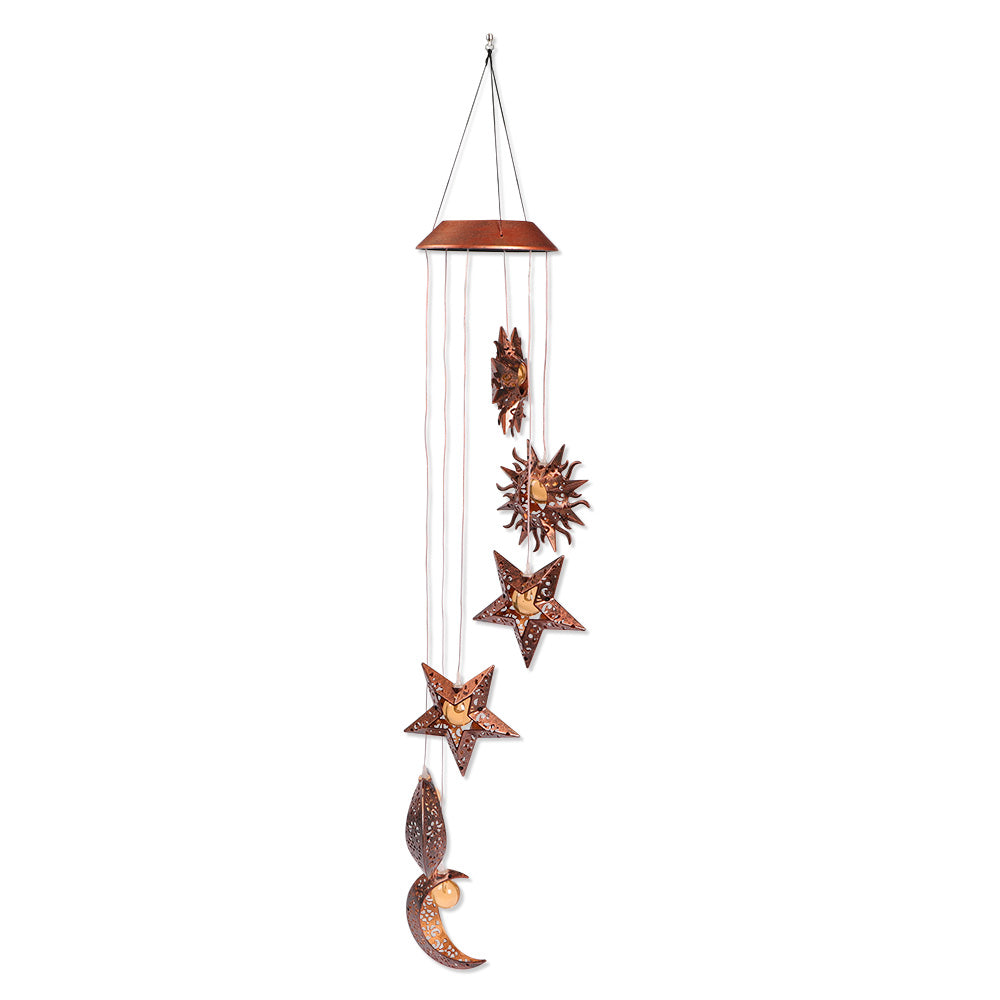 Solar Energy Hanging Sun Star And Moon Light | Garden | FabFinds