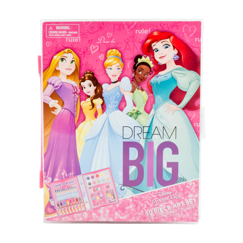 Disney Princess Kids Colouring Art Set 50 Pieces | FabFinds