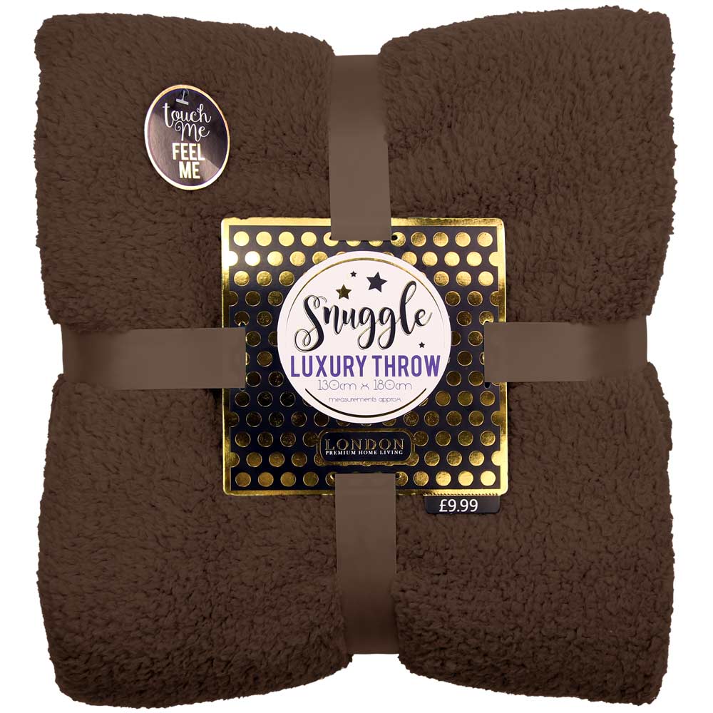 Snuggle Luxury Supersoft Chocolate Throw — FabFinds