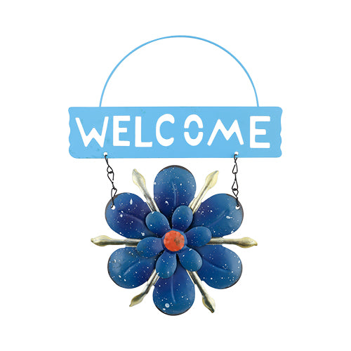 Roots & Shoots Welcome Flower Sign Garden Decoration Assorted Colours ...