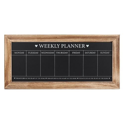 Weekly Planner Chalkboard Plaque W67CM — FabFinds