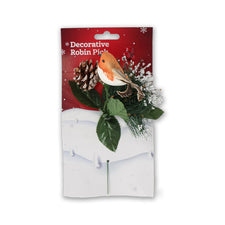 Decorative Robin Pick Christmas Decoration | FabFinds
