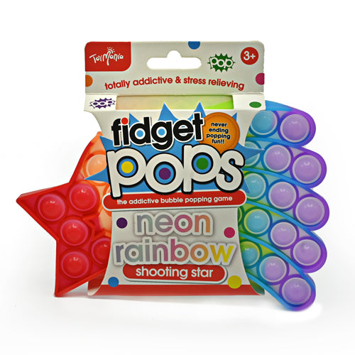 Shop Fidget Pops Large Neon Rainbow Shooting Star - FabFinds
