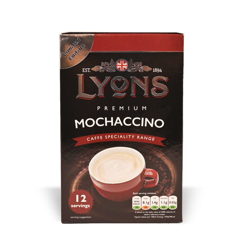 Lyons Premium Mochaccino Instant Coffee x 12 Sachets - FabFinds