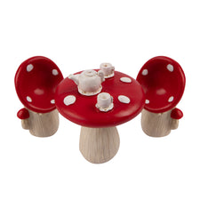 Fairy Toadstool Tea Set Garden Ornament- FabFinds