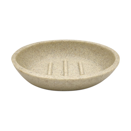 Buy Online Bathroom Dunnes Cream Stone Resin Soap Dish - FabFinds