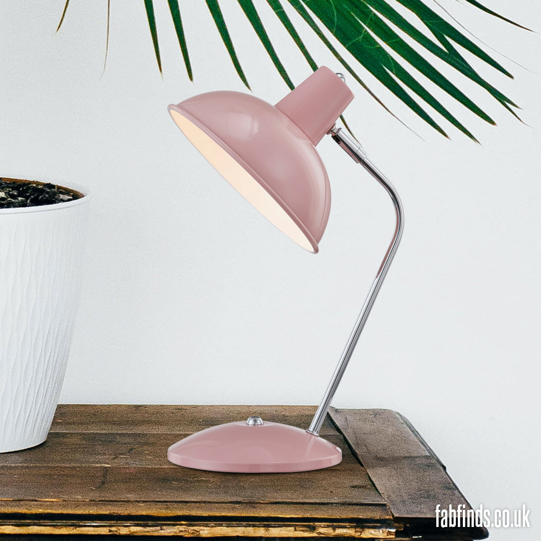 Shop Online Trendy Pastel Pink Large Holland Desk Lamp - FabFinds