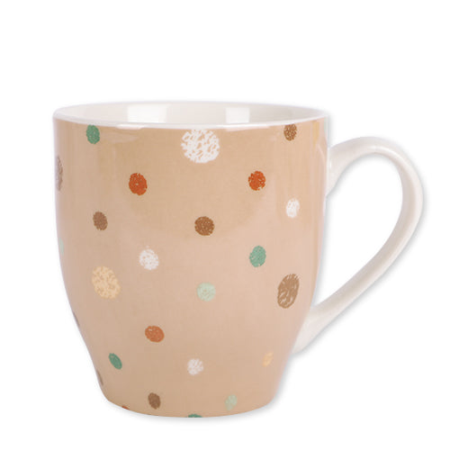 Beige Spotty Pattern Hugga Mug - FabFinds