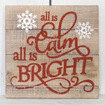 Shop 'All is Calm All is Bright' Christmas Sign - FabFinds