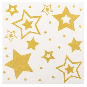 Buy Glitter Snowflake & Star Window Stickers Assorted Designs- FabFinds