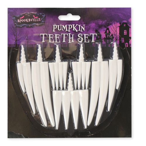 Halloween Pumpkin Teeth 7 Piece Set | FabFinds
