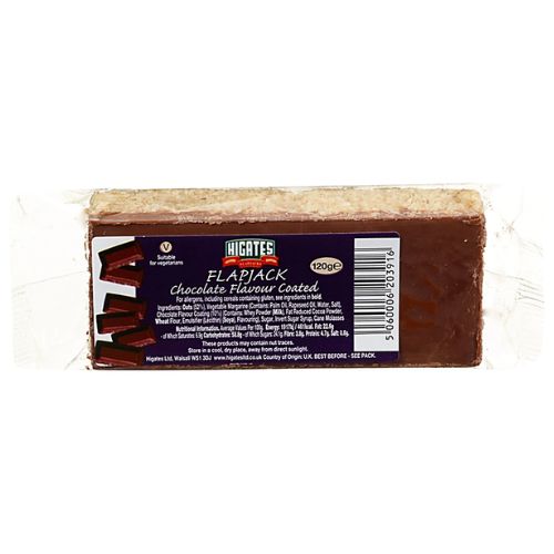 Higates Chocolate Flavour Coated Flapjack 120g | FabFinds