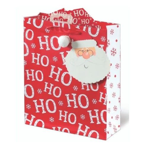 Ho Ho Ho Christmas Gift Bag Medium - FabFinds
