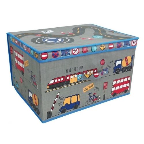 Buy Country Club Jumbo Storage Chest Travel Theme Print — FabFinds