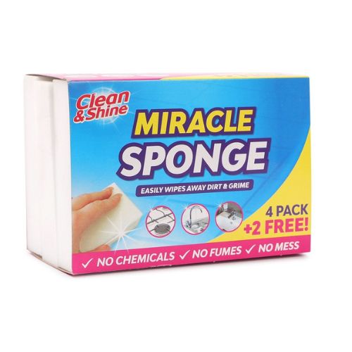 Clean & Shine Miracle Sponge 6 Pack- FabFinds