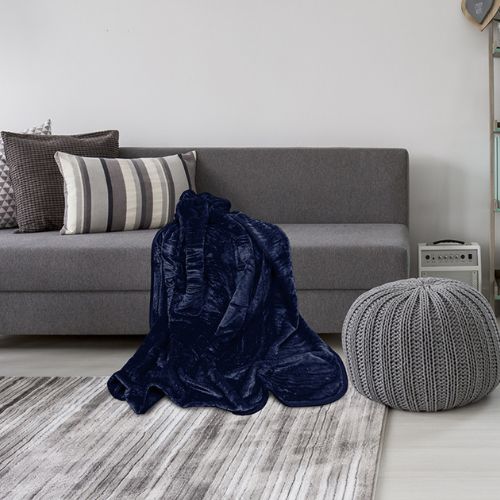 Coloroll Faux Mink Throw 150cm x 200cm - FabFinds