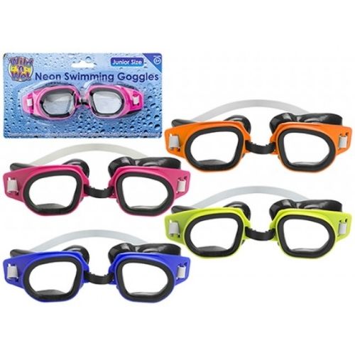 Neon Swimming Goggles Junior Size Assorted Colours | FabFinds