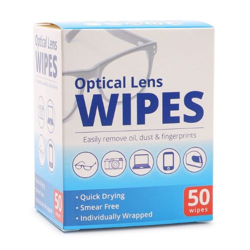 Optical Lens Cleaning Wipes 50 Pack Assorted Packs — FabFinds