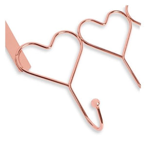 Over Door Heart Shaped Hanger Hooks in Rose Gold — FabFinds