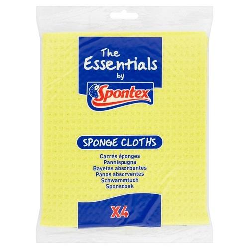 Spontex Essential Sponge Cloths 4's — FabFinds