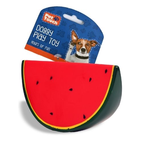 Squeaky Fruity Watermelon Dog Toy - FabFinds