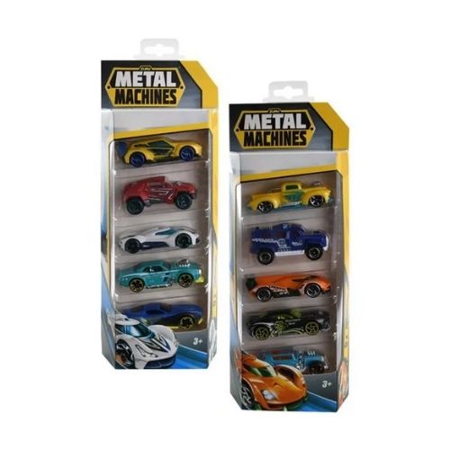 Buy Zuru Metal Machines Pack of 5 Toy Cars Assorted Styles FabFinds